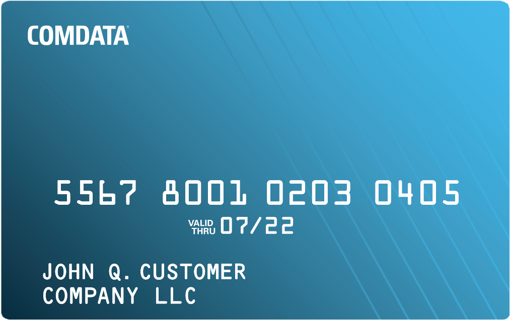Comdata Fleet Card for Business Details.